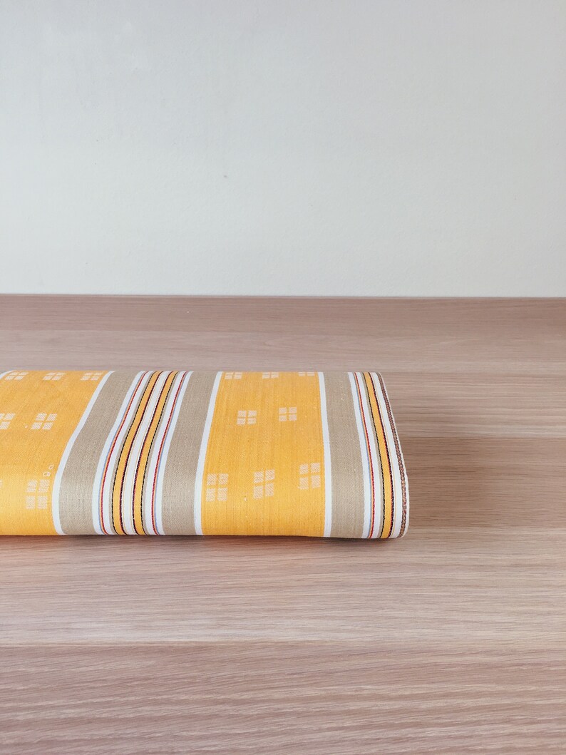 Choose! Antique Yellow Ticking Fabric Stripes Mid 1900s Cotton Yardage ...