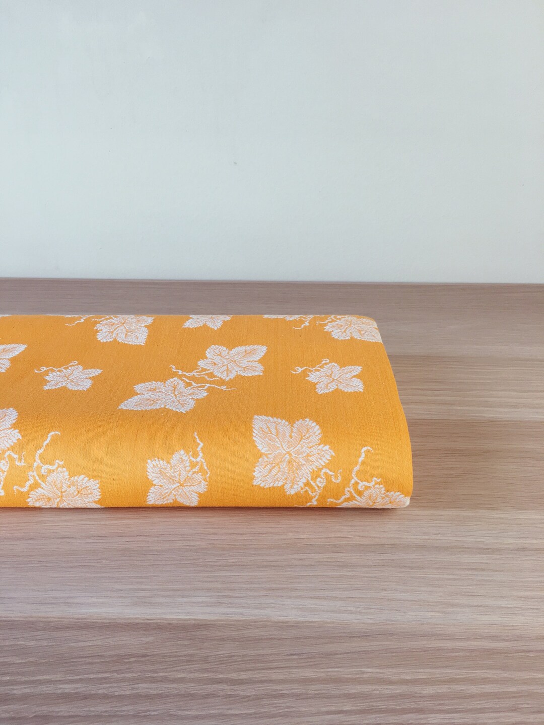 Per Yard - FINE Golden Yellow Ticking Fabric Antique Cotton Interior ...