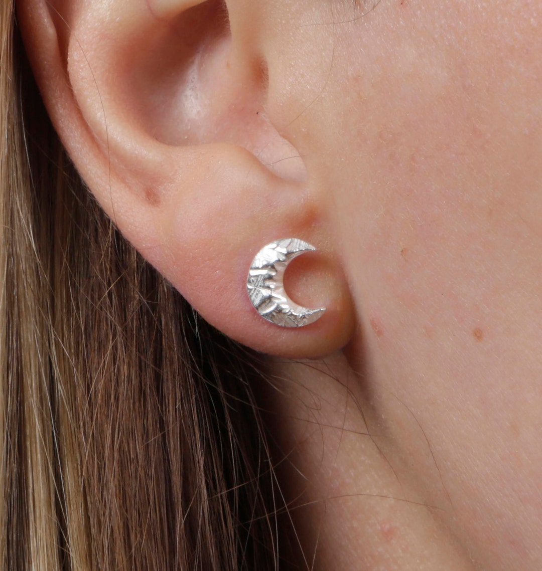 ISABELL Sterling Silver Moon Earrings – Handmade by Lovisa | Unique ...