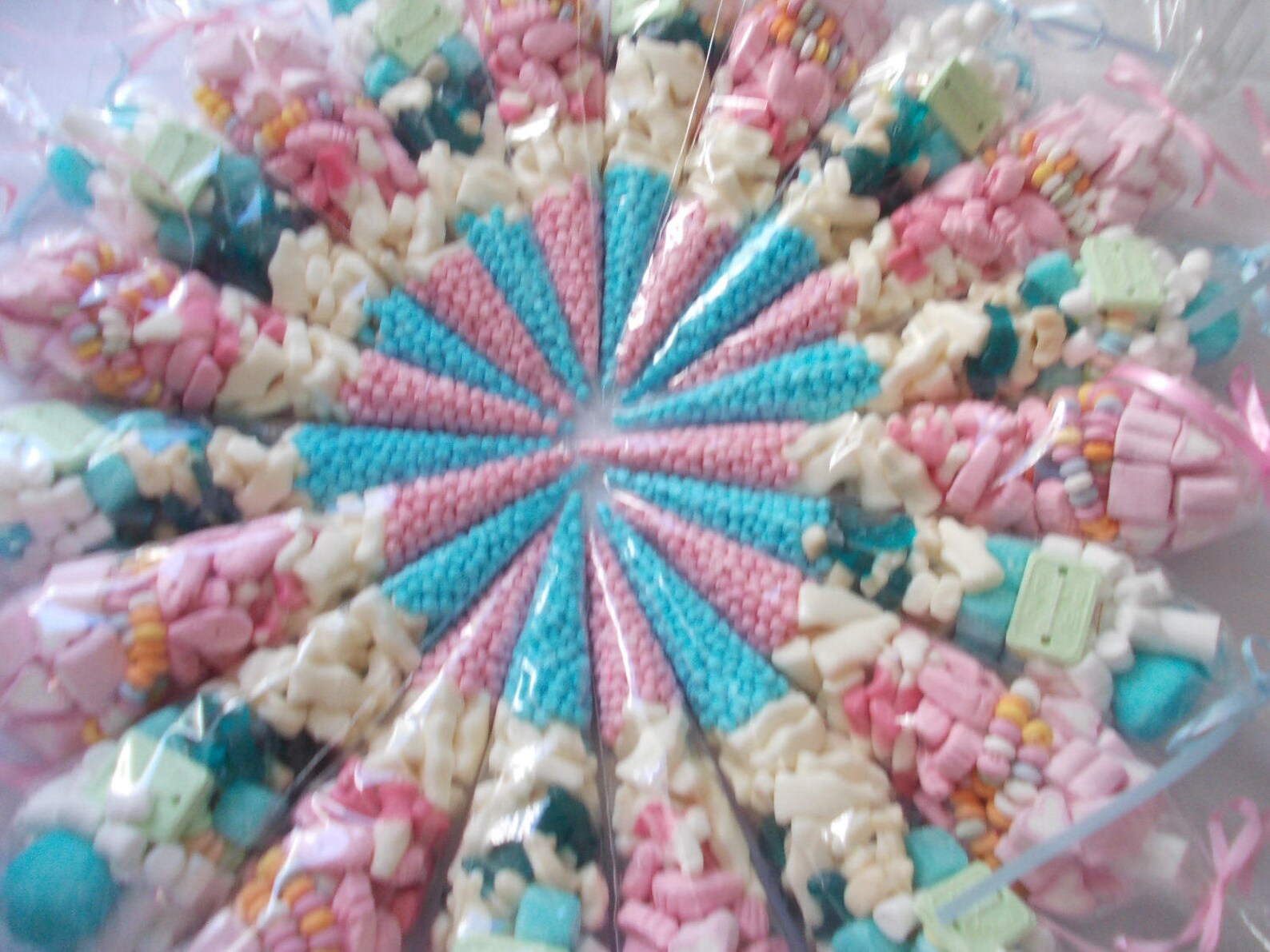 Pink And Blue Party Cone Favours SET OF 10 Christening Etsy pink-and-blue-party-cone-favours-set-of-10-christening-etsy