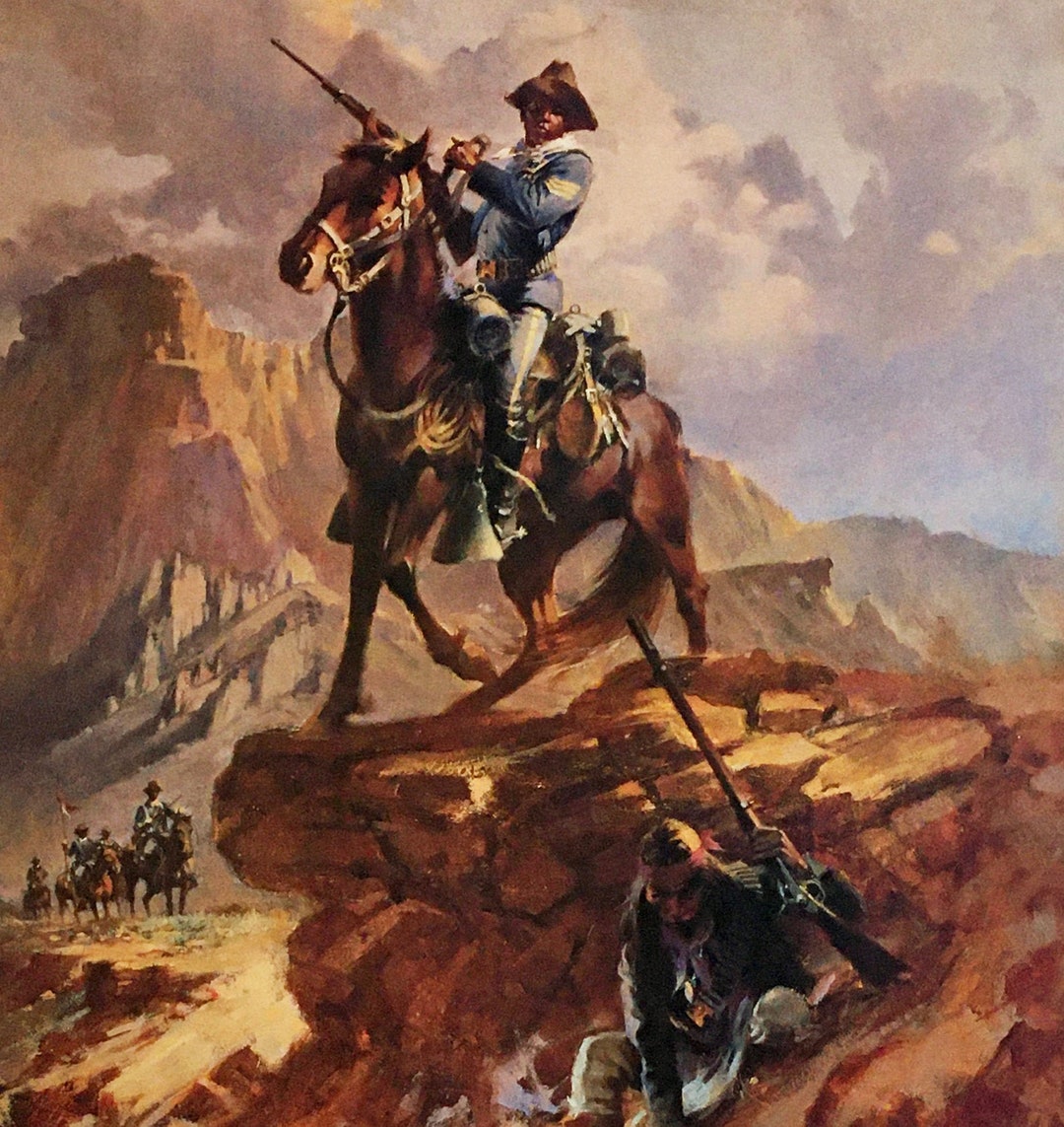 Buffalo Soldier, 9th & 10th Cavalry Monument Official Print, Limited ...