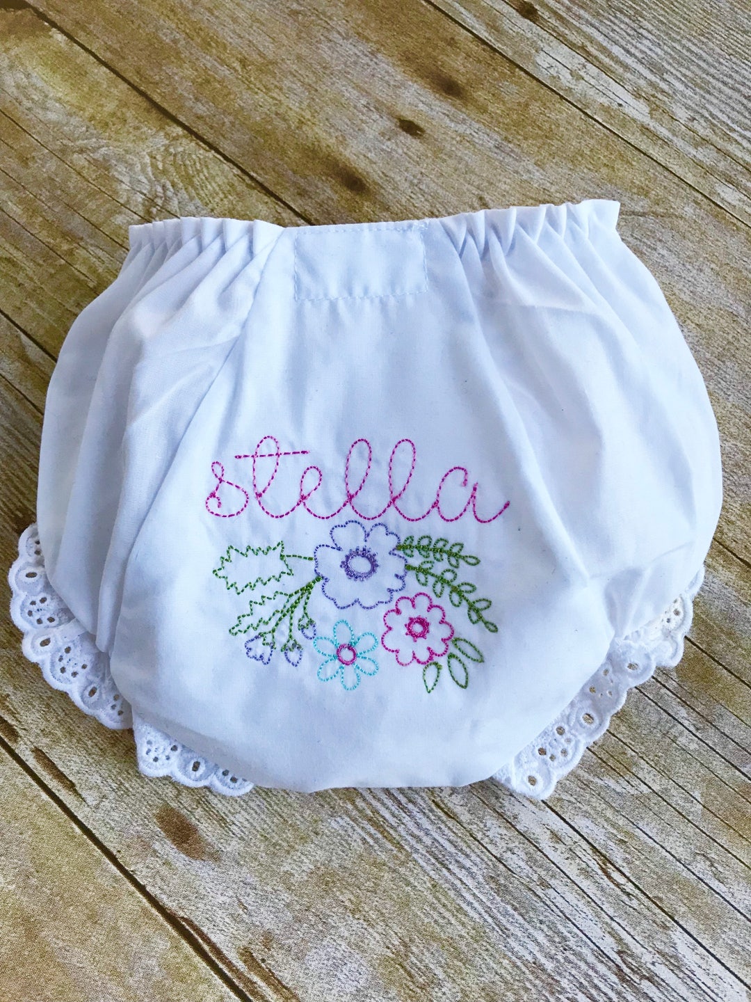 Monogrammed Baby Bloomers, Baby Girl Diaper Cover, Baby Shower Gift ...