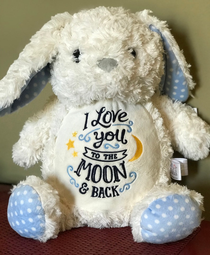 Baby Boy Stuffed Bunny Plushie Stuffed Animal | Etsy