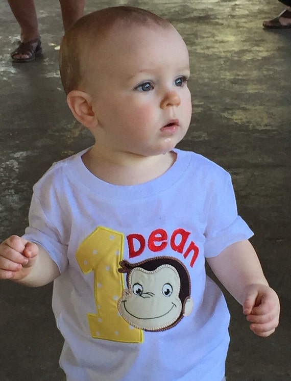 Curious George 1st Birthday Shirt