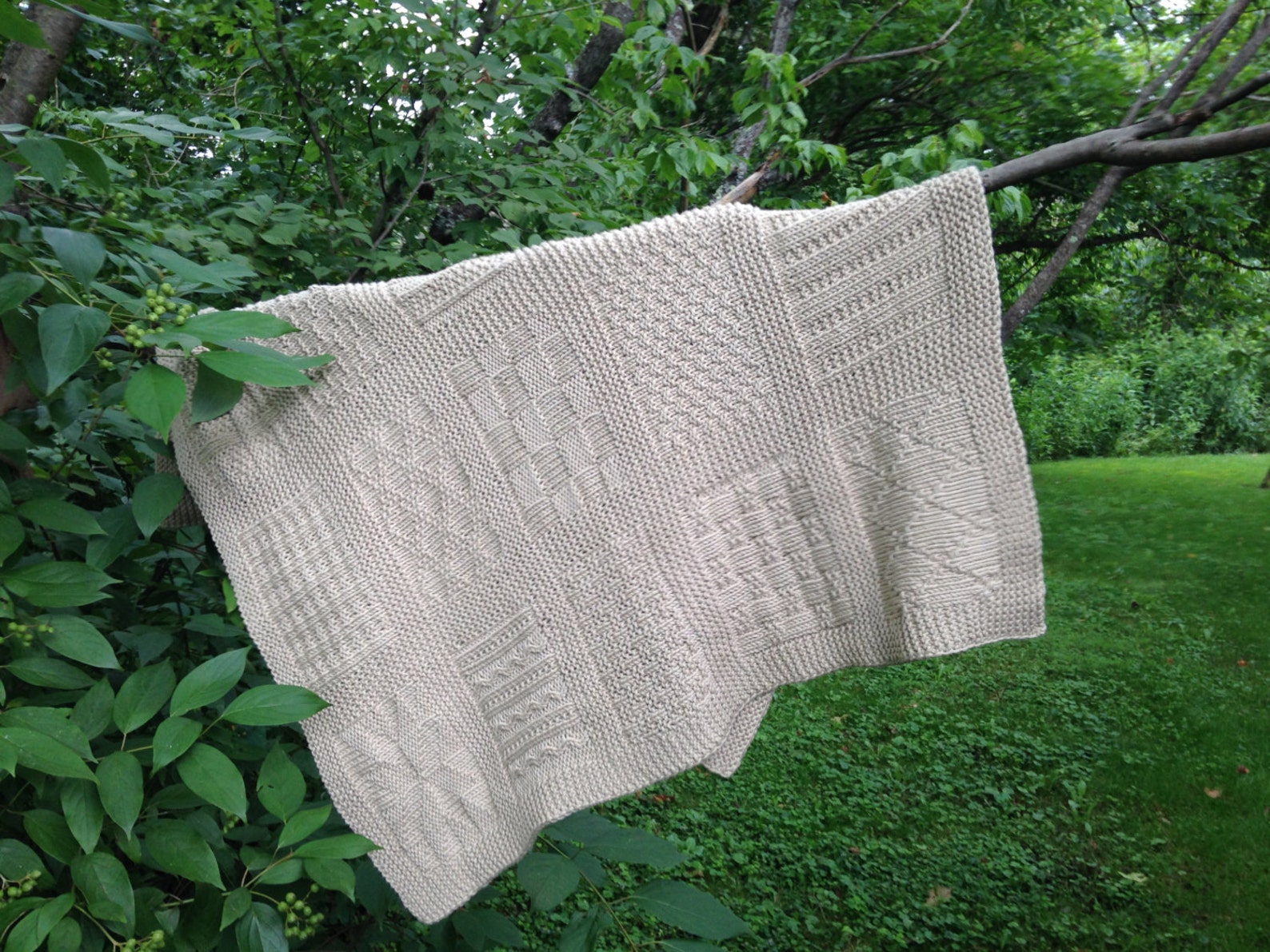 PDF Knitting Pattern: Knit Sampler Baby Blanket - Etsy