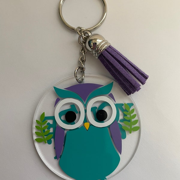 Owl Key Ring - Etsy UK