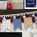 INSTANT DOWNLOAD 4th of July Pennant Flag Banner Vintage Americana ...