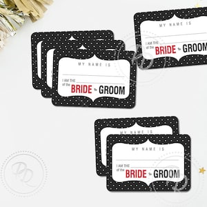 Name Tags Vintage Classic Printable Event Wedding Engagement Party ...