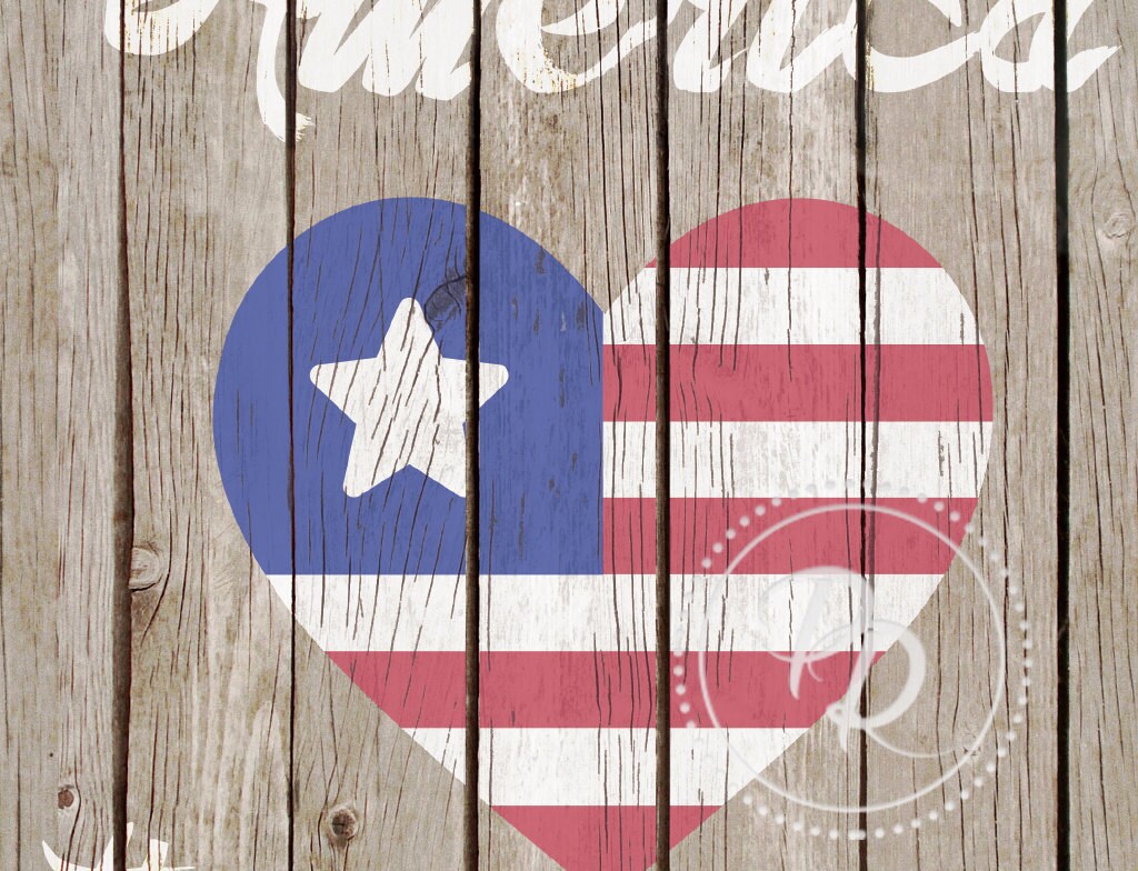 INSTANT DOWNLOAD Art Print - America the Beautiful Patriotic American ...