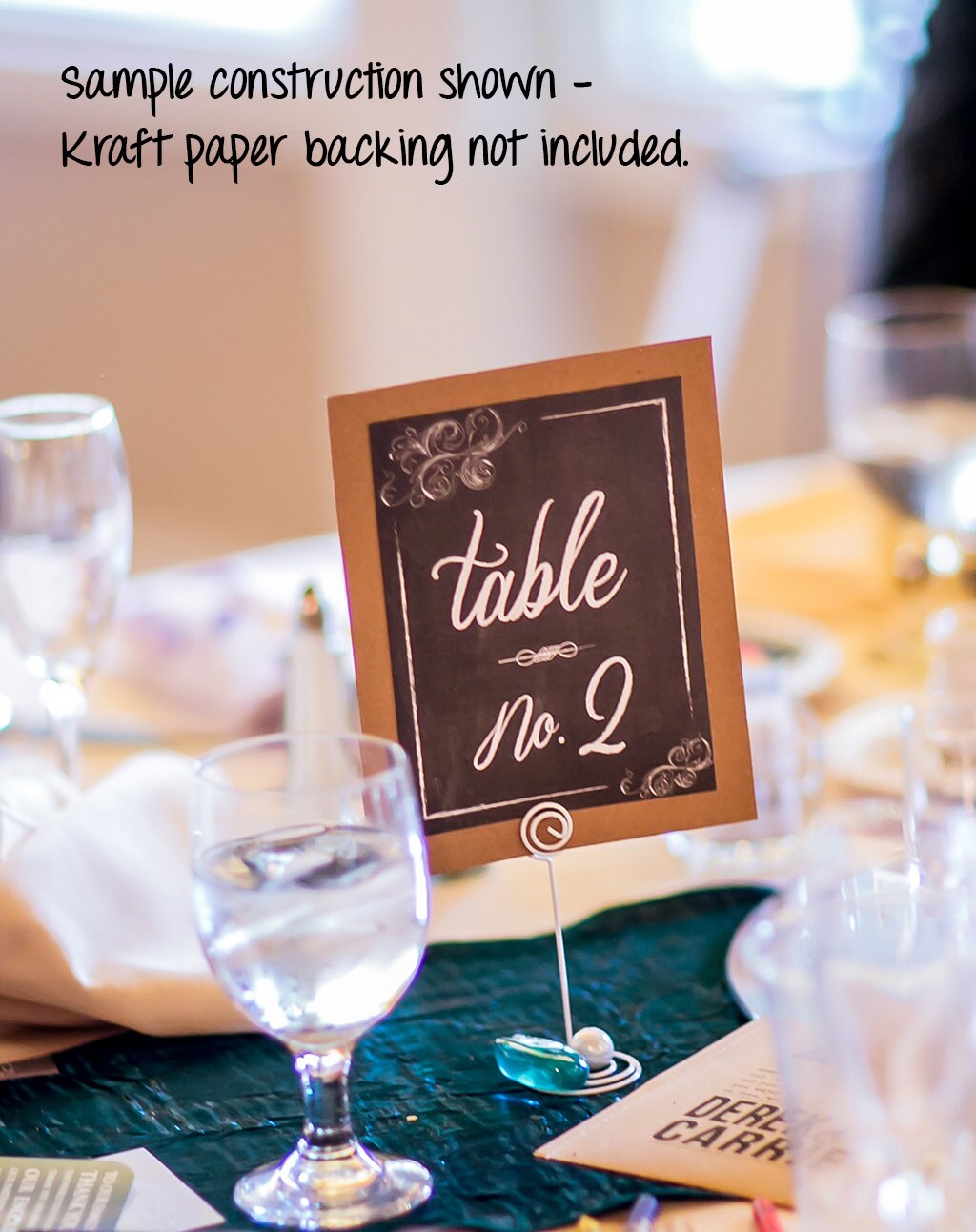 Table Numbers Chalkboard Rustic Script Digital Printable - RCS - Etsy