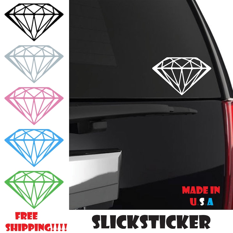 Blue Diamond Window Decal - Etsy