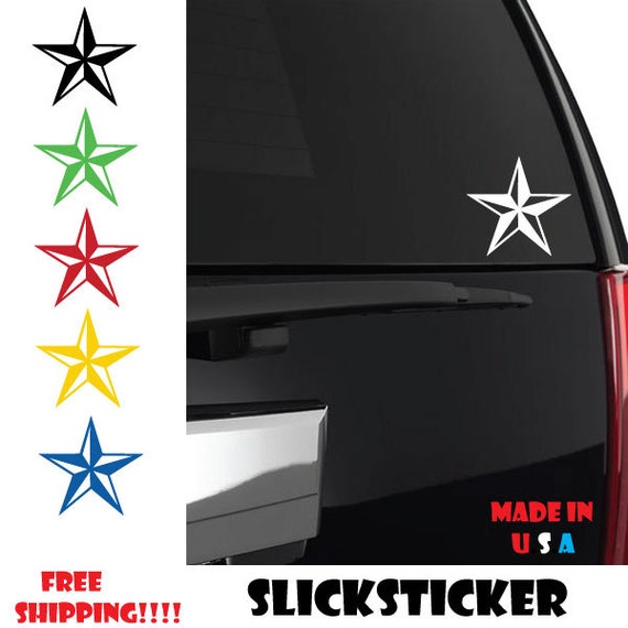 Nautical Star Sticker Nautical Star Decal Nautical Star Car | Etsy