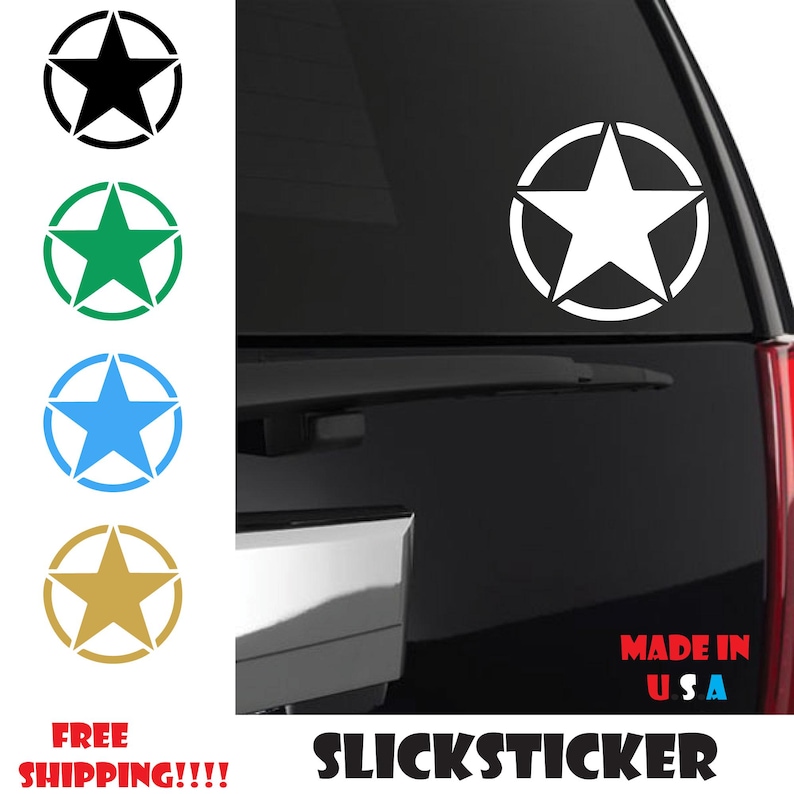 Military Army Star Sticker | Navy Sticker | Army Sticker | Air Force ...