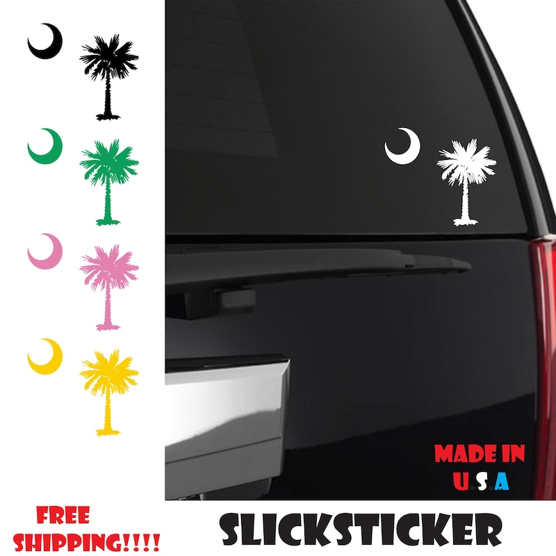 Palmetto Tree Decal - Etsy
