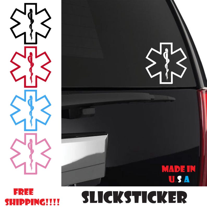 EMT Emergency Decal Ambulance Paramedic Medical Doctor Nurse Medic ...