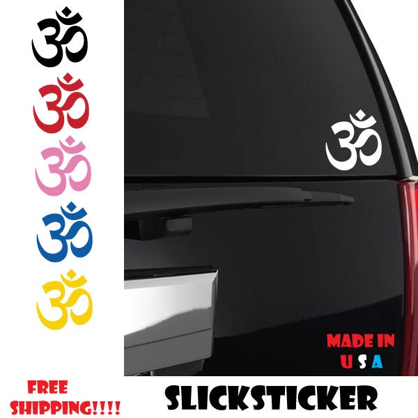 Aum Om Sticker Om Sticker Om Decal Om Car Decal Yoga - Etsy