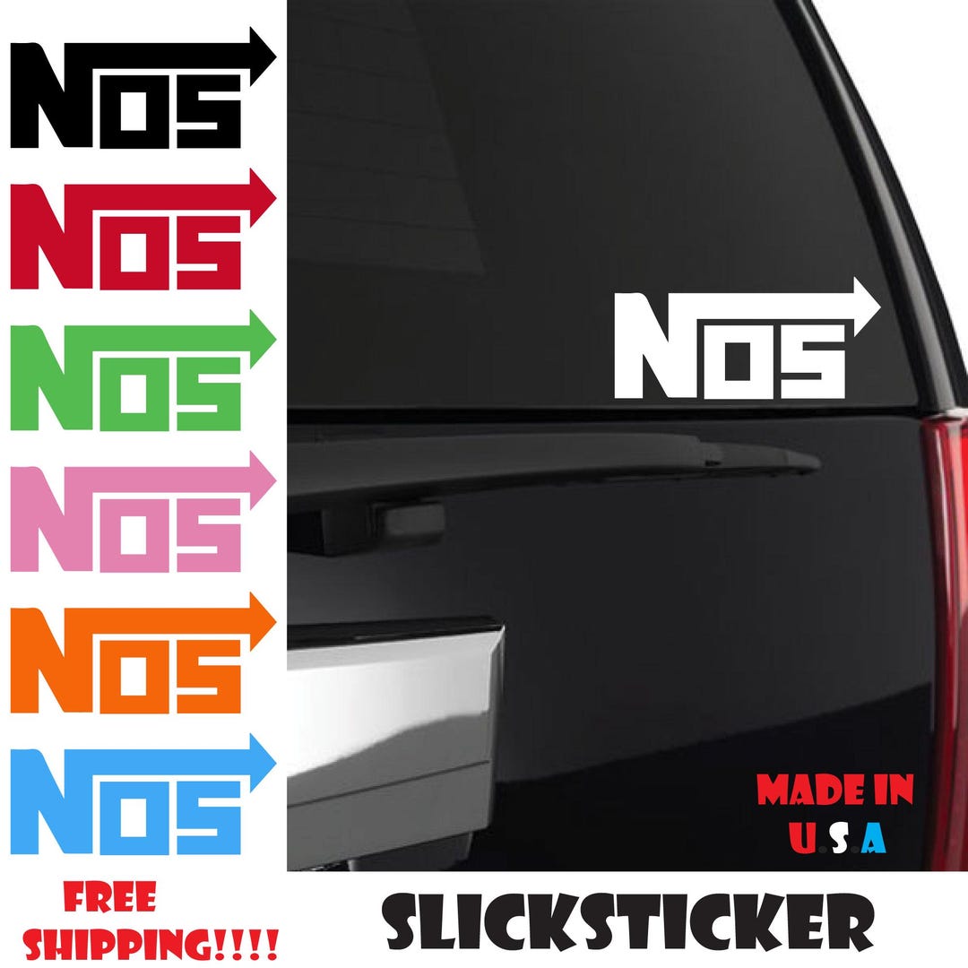 NOS Sticker | Nos Decal | Nos | Nitrous Oxide | Fast and Furious | Nos ...