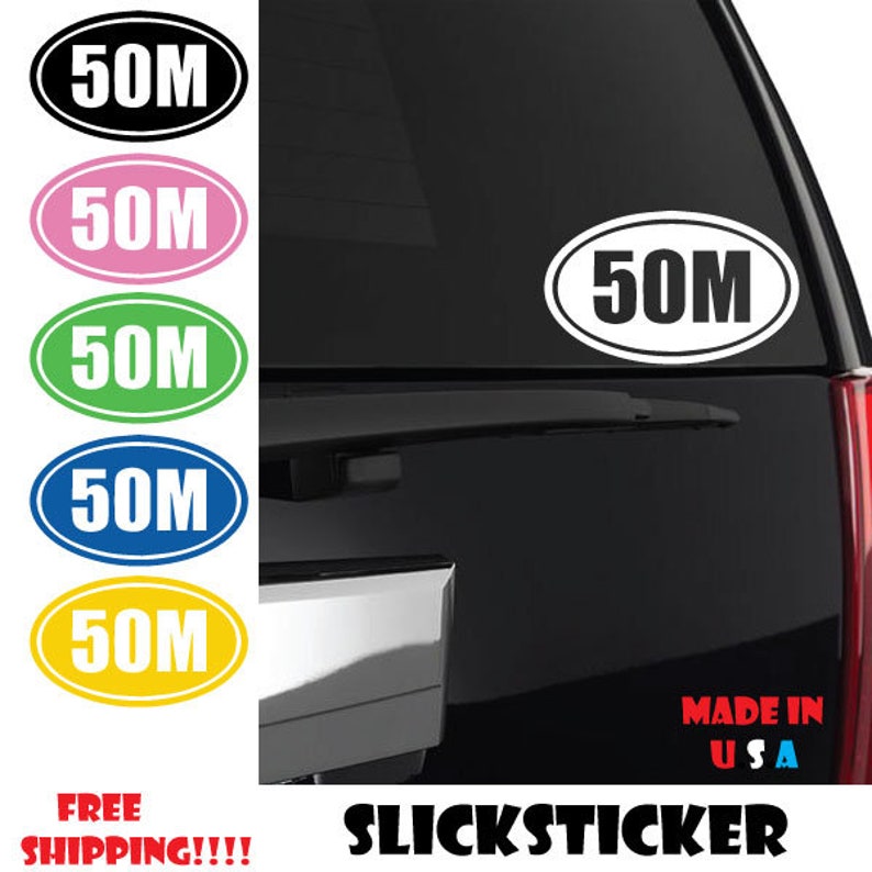 50 Mile Sticker Ultra Runner Sticker Marathon Decal 50 - Etsy
