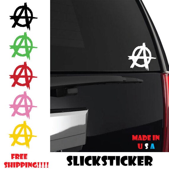 Anarchy Decal Occupy Symbol Punk Goth Rock Rebel Music Clash | Etsy