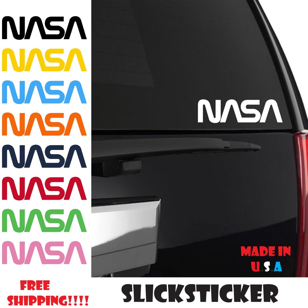 NASA Sticker, Nasa Decal, Nasa, Nasa Engineering Sticker, Nasa Car ...