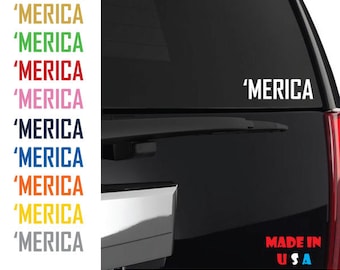 MERICA Vinyl Decal Sticker America - Etsy