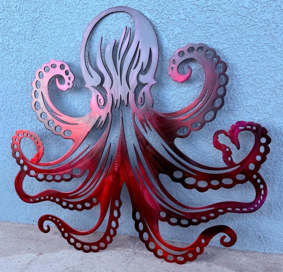 Aluminum Handpainted Octopus - Etsy
