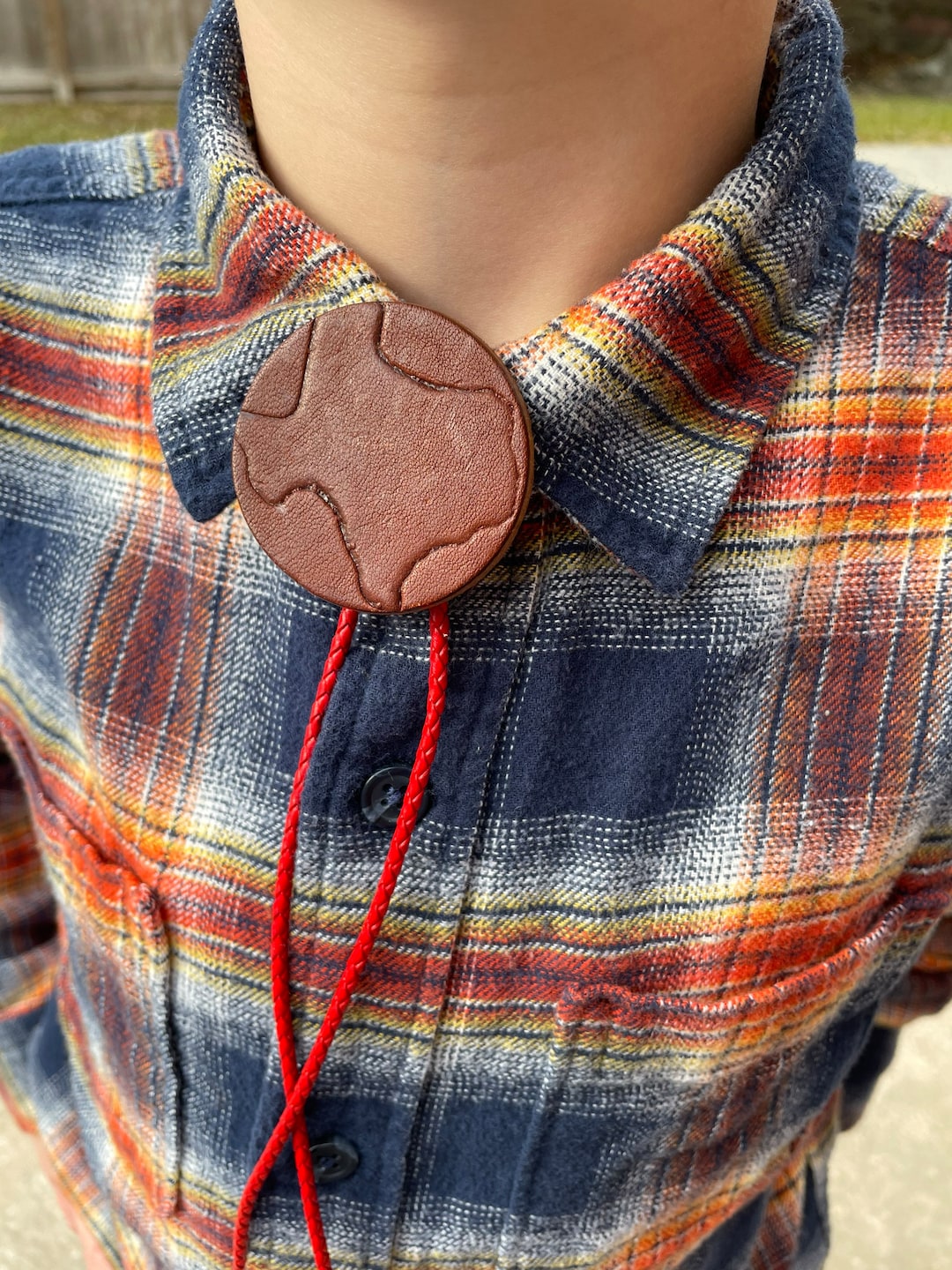 Leather Texas Bolo Tie - Etsy