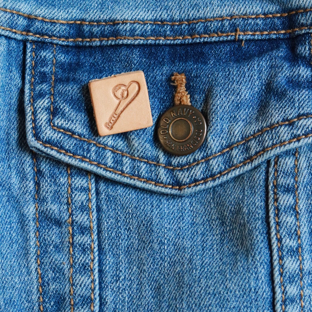 Baseball Lapel Pin. Leather Tie Tack and Lapel Pin. Lapel Pin. Tie Pin ...