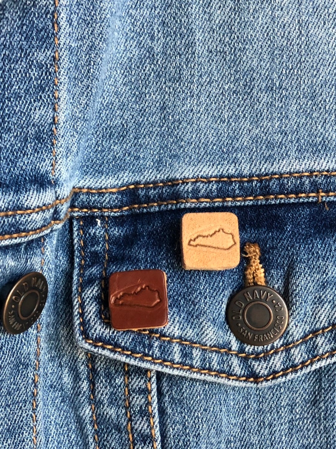 Kentucky Lapel Pin. Leather Tie Tack and Lapel Pin. Men's Lapel Pin ...