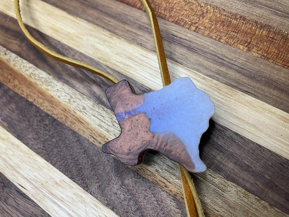 Texas State Outline Bolo Tie. Gift for Him. Lone Star State Bolo Tie ...