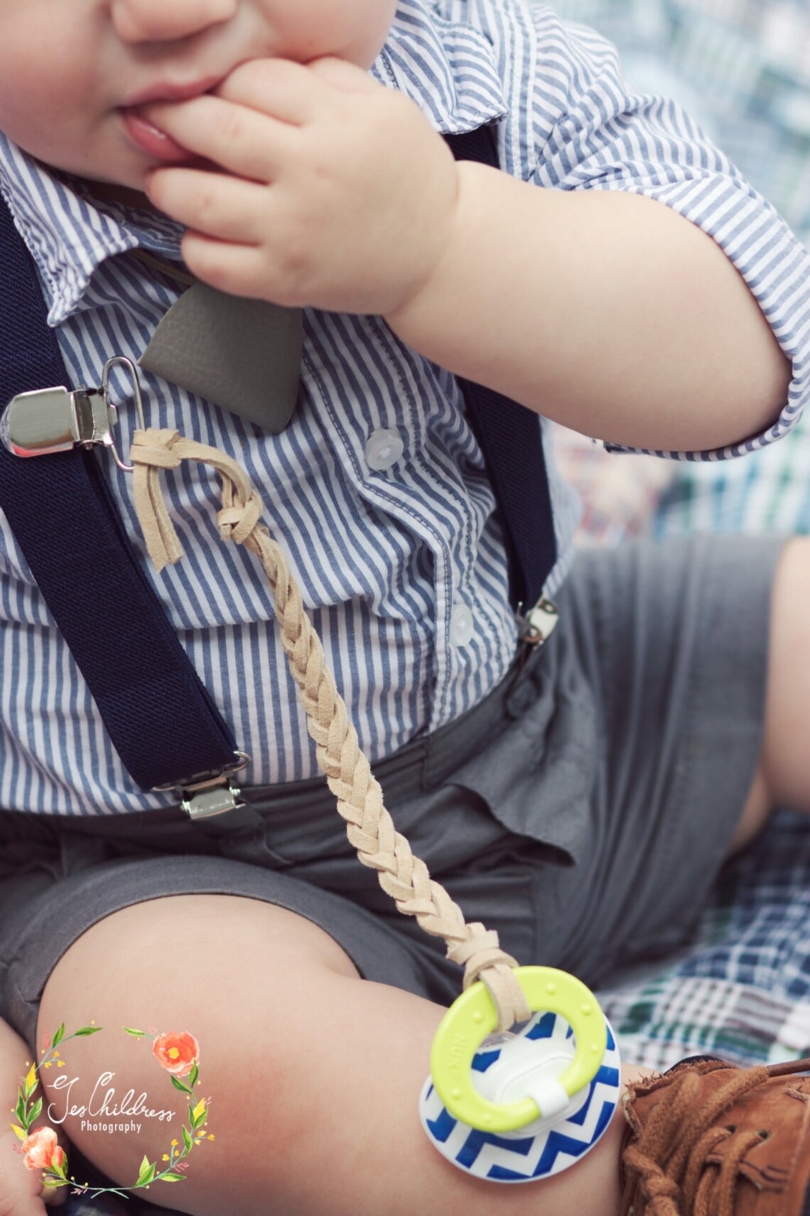 Buy 1 Get 1 Free Leather Pacifier Clips Pacifier Holder Binky | Etsy