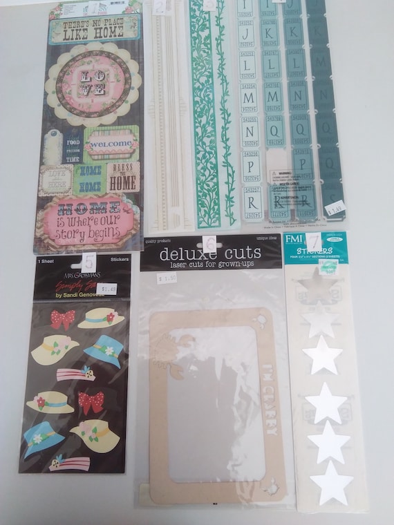 Card Making and Scrap Booking Pieces | Etsy