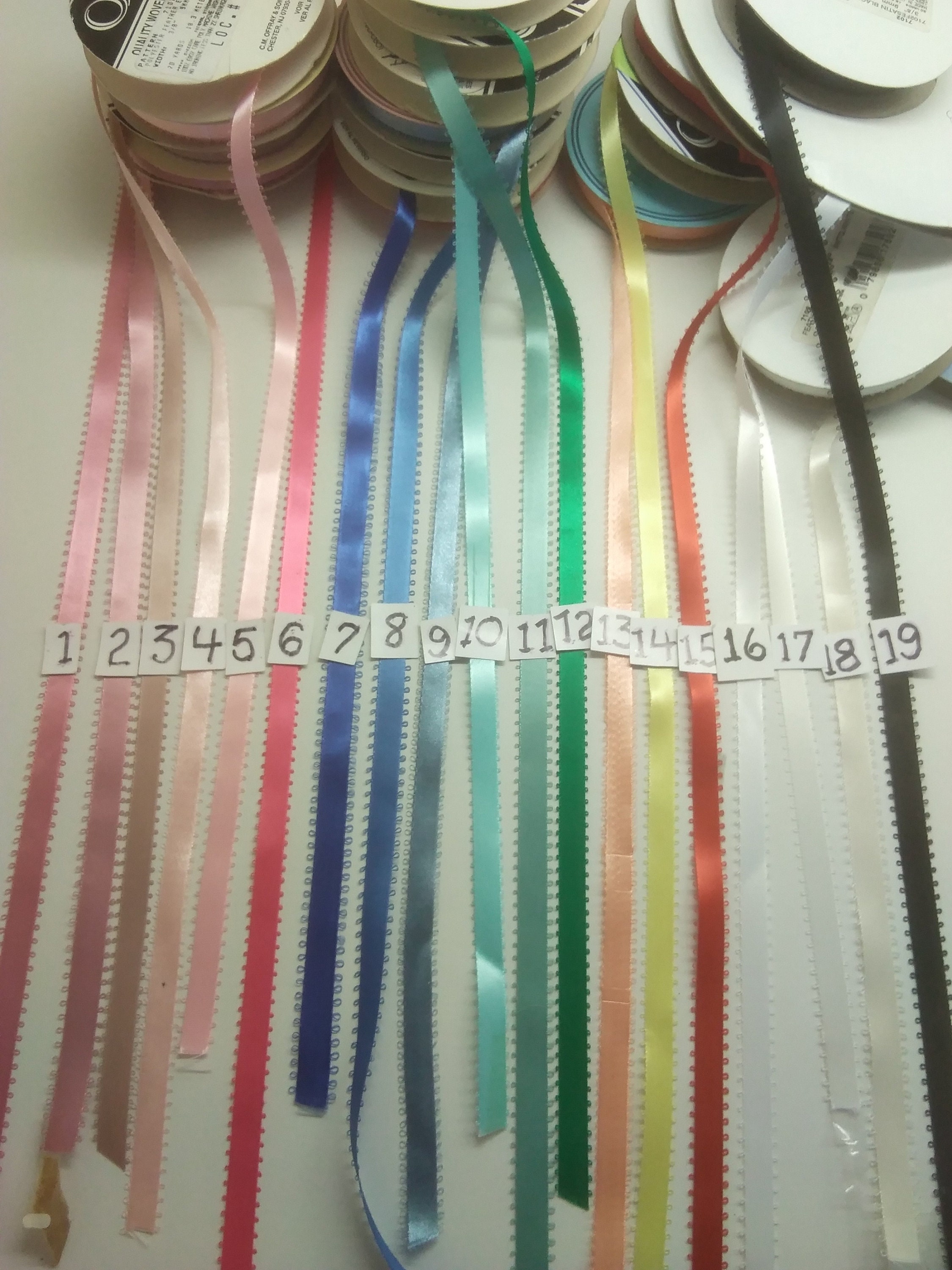 3/8" Offray Feather Edge Double-face Satin Ribbon - Etsy