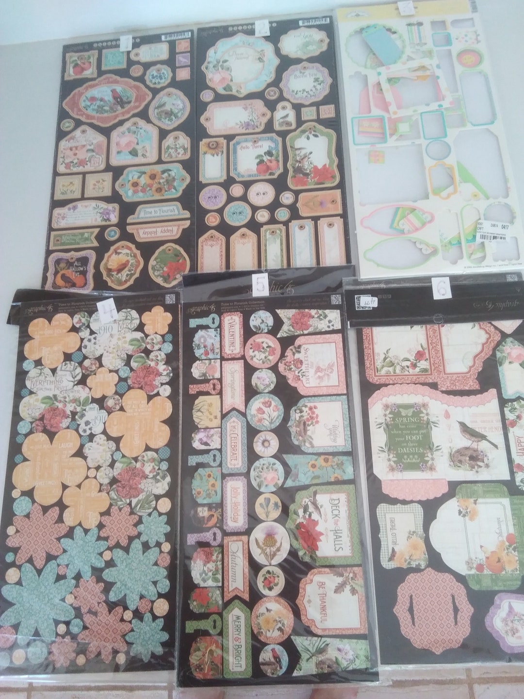 Card Making and Scrap Booking Pieces - Etsy