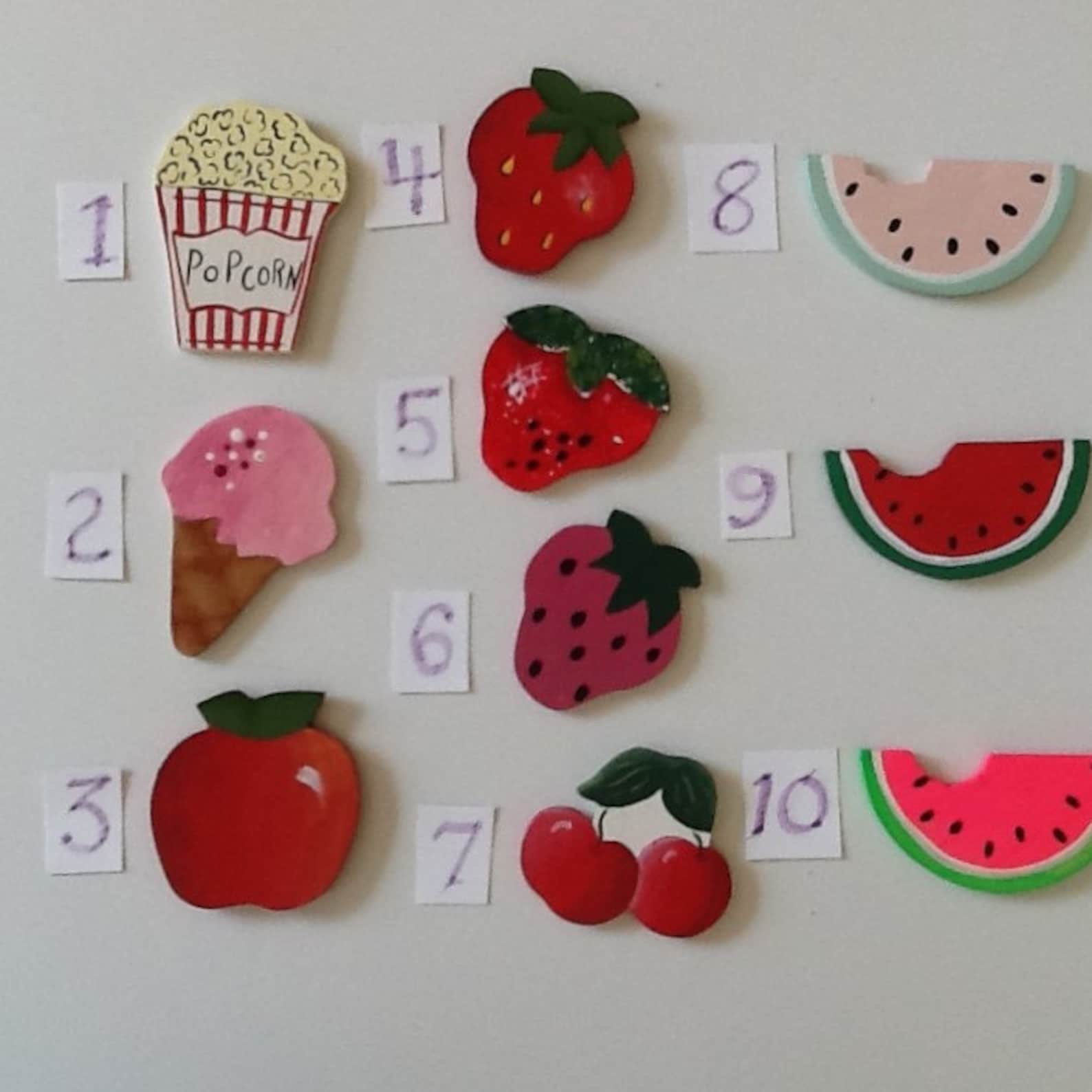 Fruit and Food Mini-wooden Cut-outs - Etsy