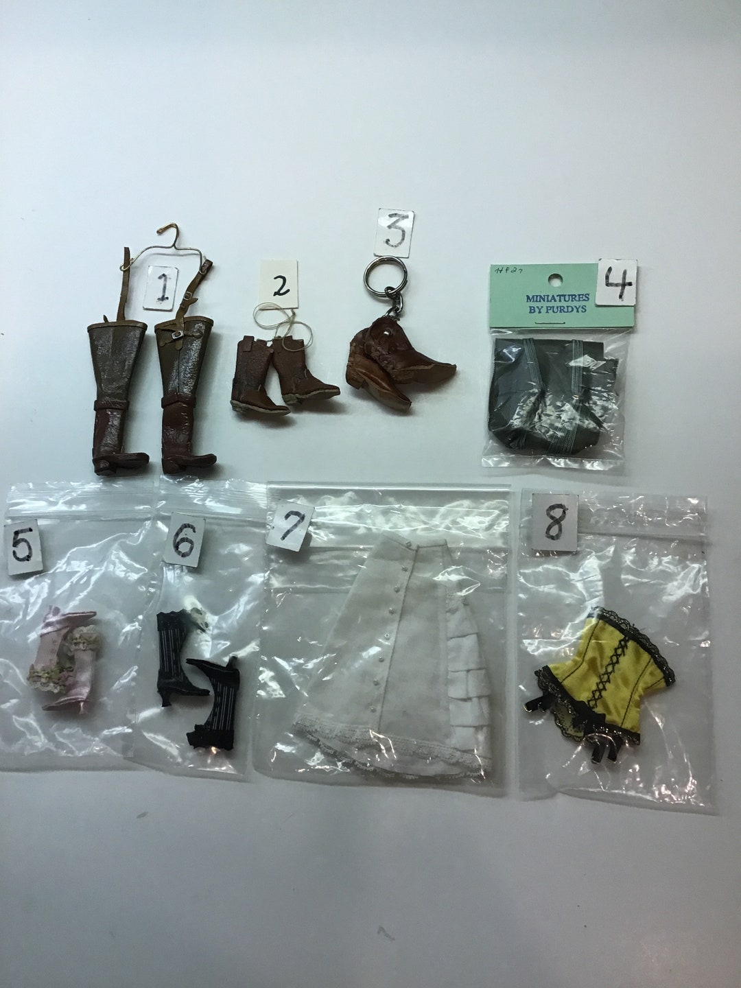 Dollhouse Miniature Boots and Bustier - Etsy