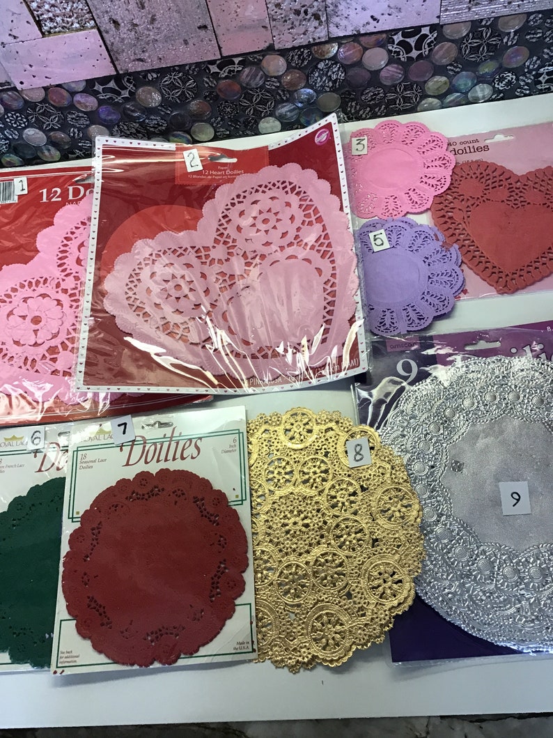 Colored Paper Doilies - Etsy