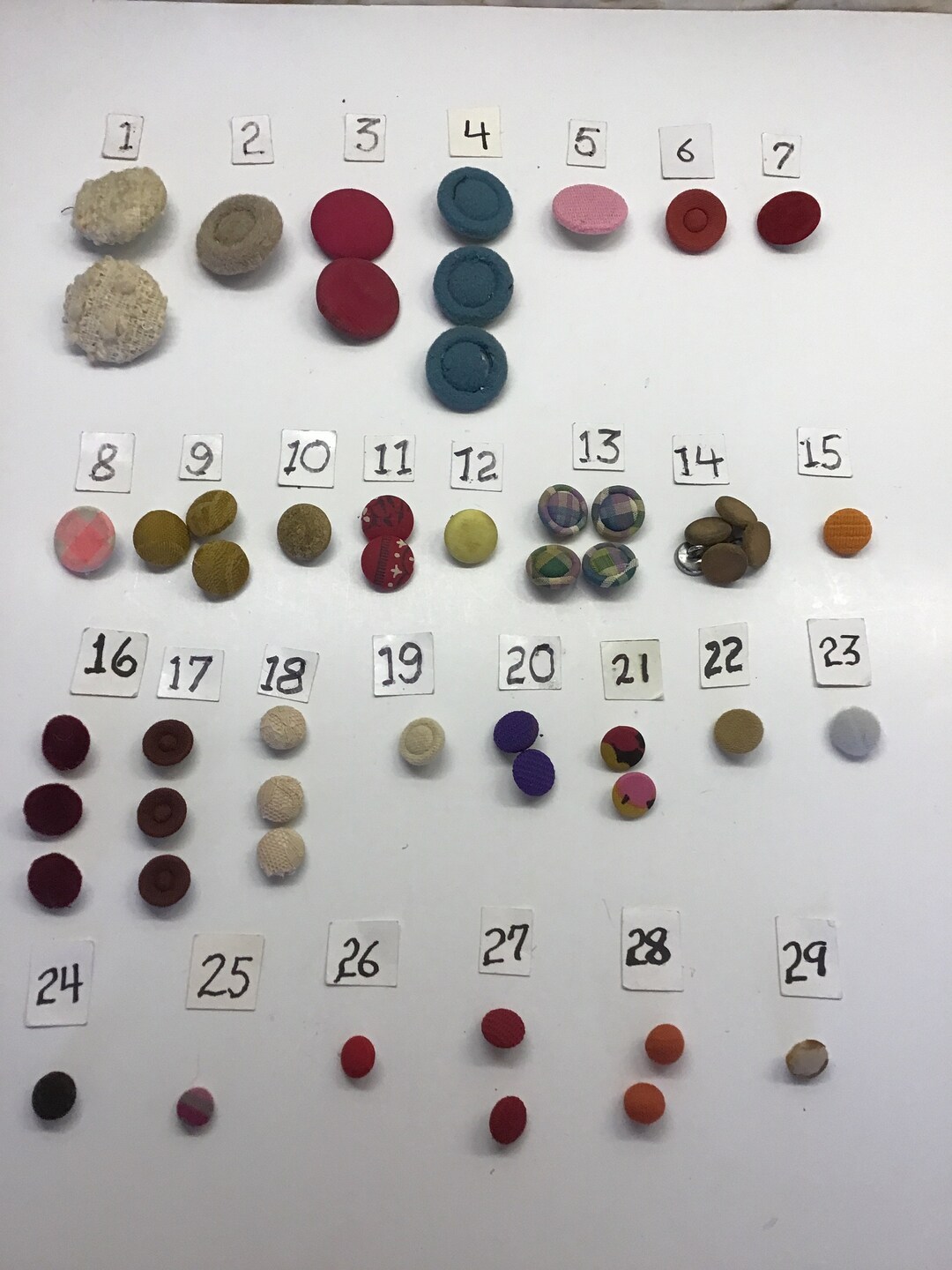 Material-covered Buttons in All Sizes - Etsy