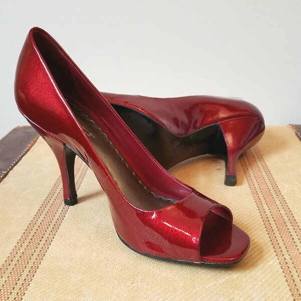 Red Pumps Heels Etsy