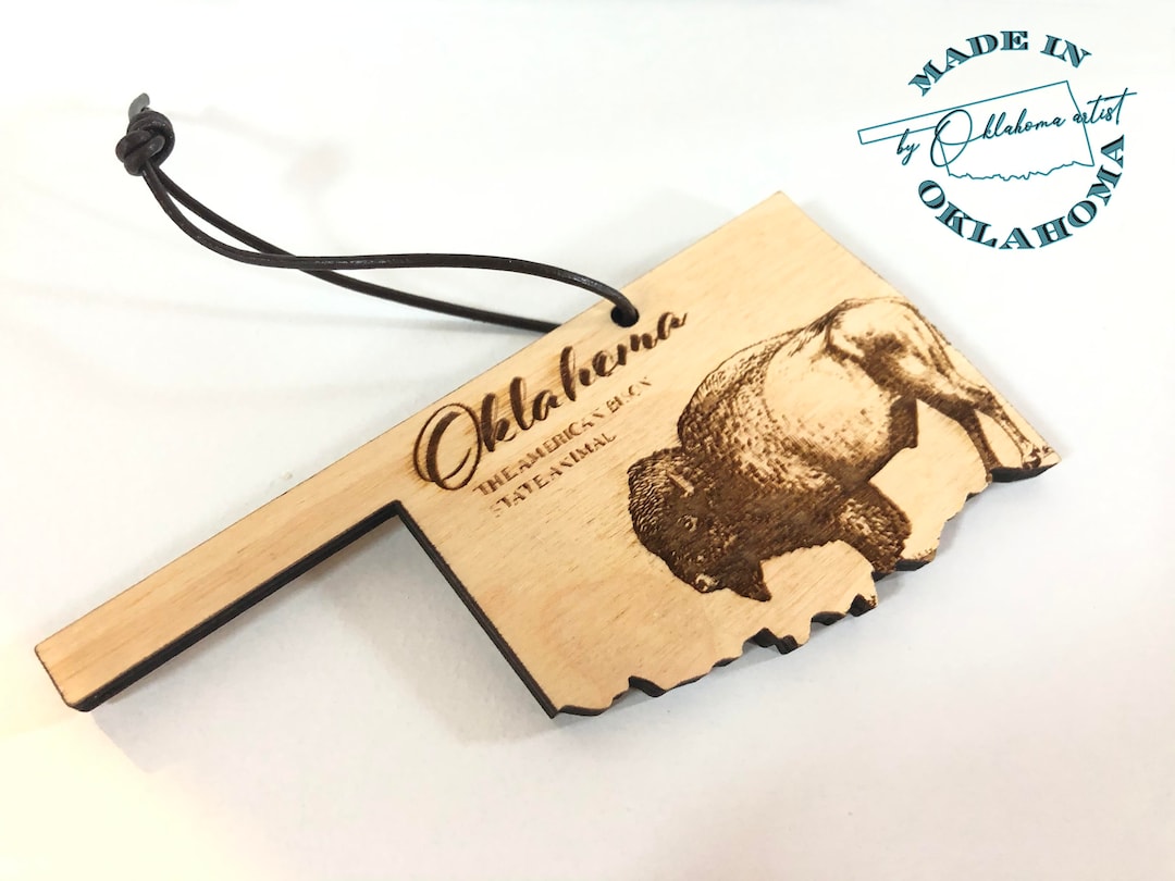 Oklahoma Symbols Ornaments, State of Oklahoma, Bison, Scissortail ...