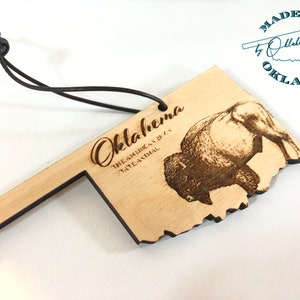 Oklahoma Symbols Ornaments, State of Oklahoma, Bison, Scissortail ...