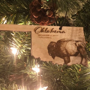 Oklahoma Symbols Ornaments, State of Oklahoma, Bison, Scissortail ...