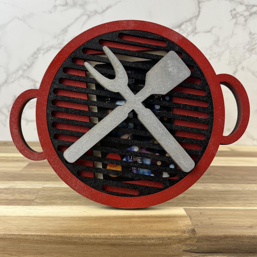 Grill Gift Card Holder Laser SVG, Digital File for Laser Cutting ...