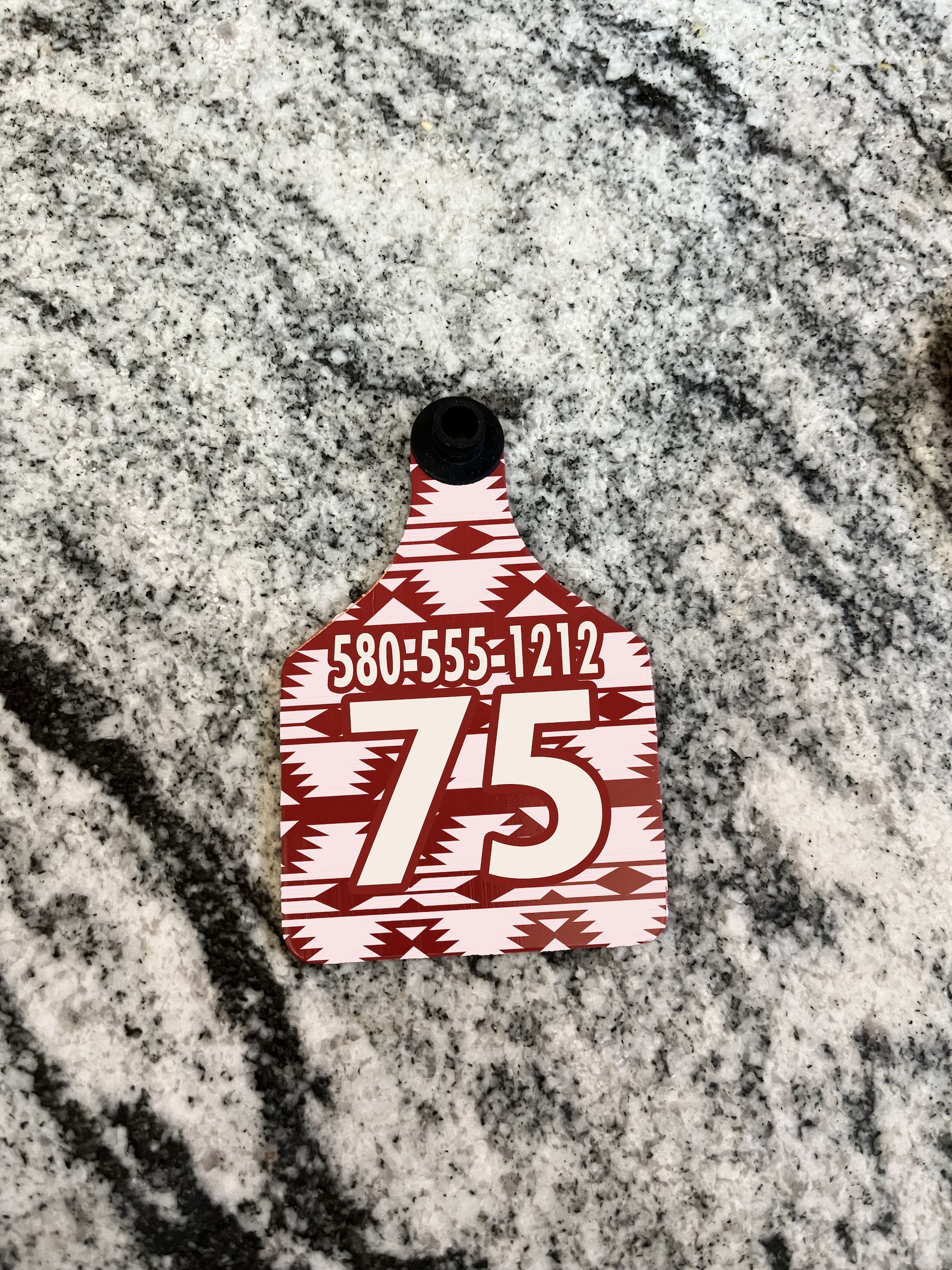 Laser Engraved Ear Tag Large Cow Custom Engraved No Fade - Etsy