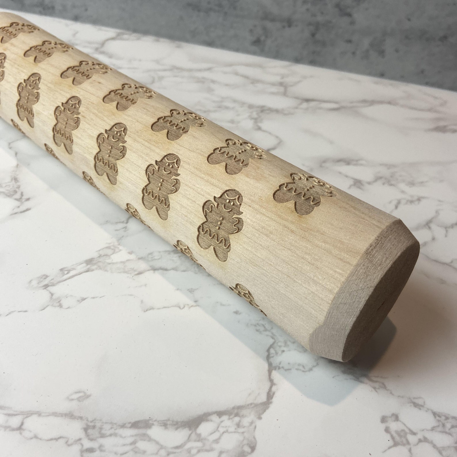 Gingerbread Girl Rolling Pin Laser Engraved Rolling Pin - Etsy