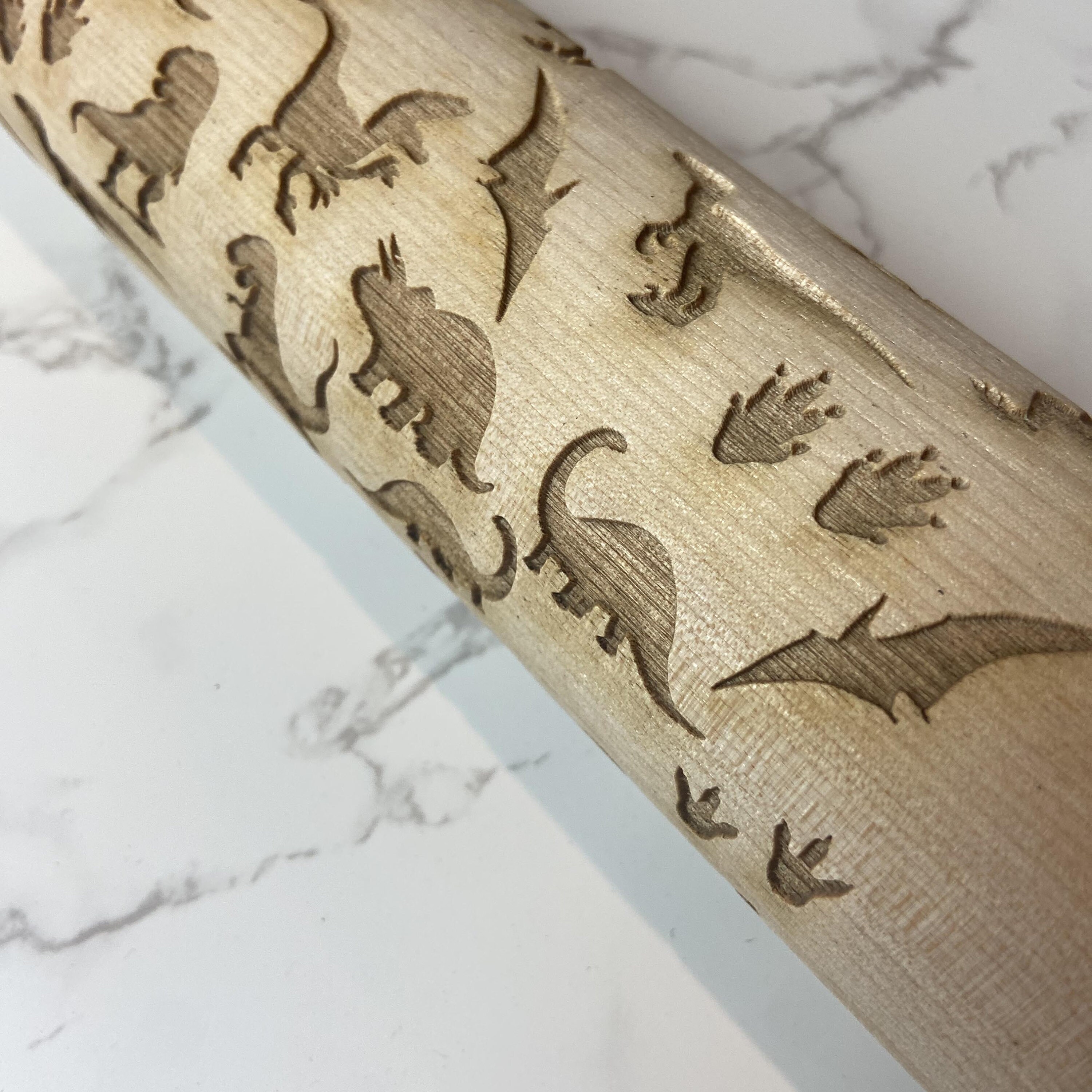 Dinosaur Laser Engraved Rolling Pin, Decorator Themed, MADE IN OKLAHOMA ...