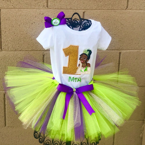 Princess and Frog Birthday Outfit-frog Princess Tutu-tiana - Etsy