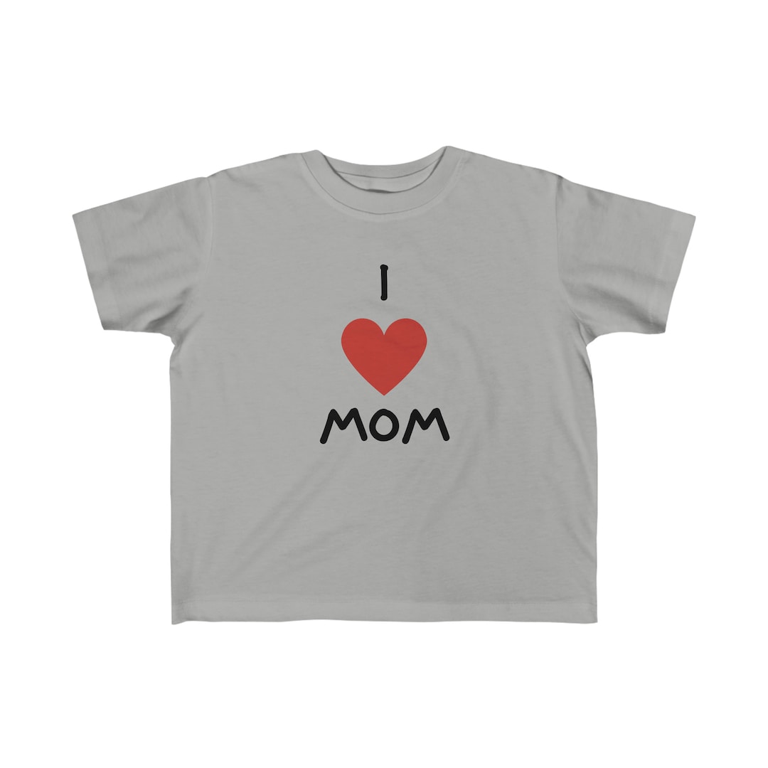 I Heart Mom Kids T-shirt - Etsy