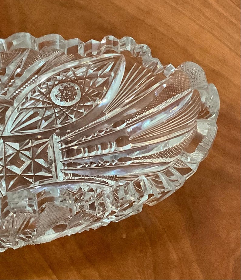 Stunning Antique American Brilliant Cut Crystal Celery - Etsy