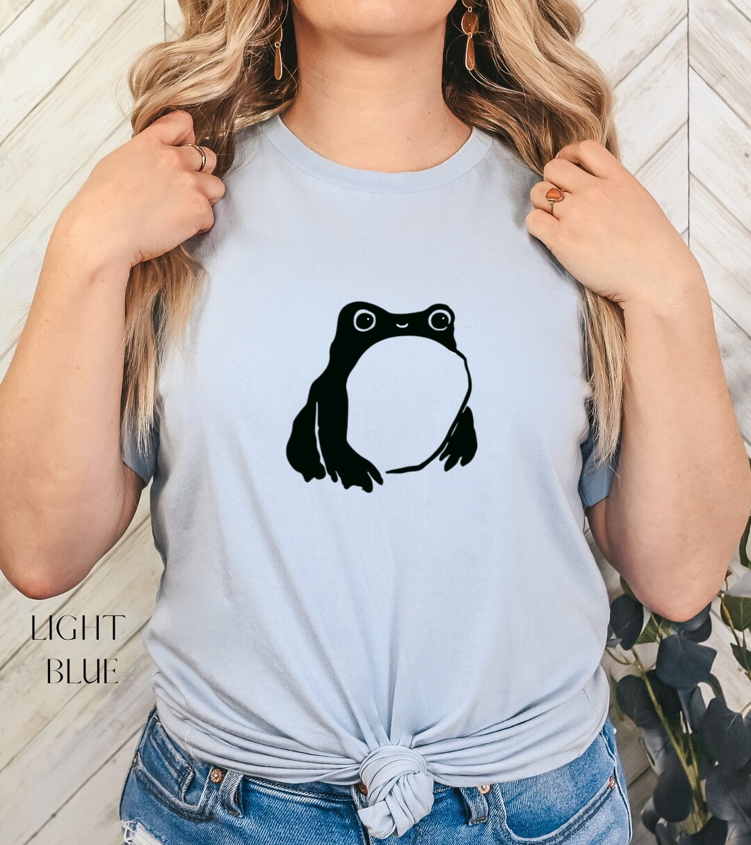 Matsumoto Hoji Inspired Happy Frog Version T-shirt Cottagecore Cute ...